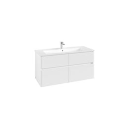 Villeroy & Boch V&B Waschtischunterschrank Collaro 116,1x61x48cm, WT mittig, white matt ; Villeroy & Boch (C14600MS)