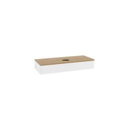 Villeroy & Boch V&B Waschtischunterschrank mit Frontstruktur, mit Beleuchtung Antao 120x19x50cm, WBP hon. Oa, wh. m Lac ; Villeroy & Boch (L10111MT)