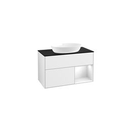 Villeroy & Boch V&B Waschtischunterschrank Wandbeleuchtung Finion 100, Pl b m, Rg glo wh. Lac, glo wh. Lac ; Villeroy & Boch (GA22GFGF)