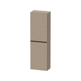 Duravit Halbhochschrank D-Neo 40x24cm, 1 T&uuml;r, 4 B&ouml;, An L, sw/Leinen (DE1318LBD750000)