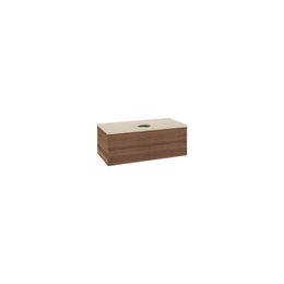 Villeroy & Boch V&B Waschtischunterschrank mit Frontstruktur Antao 100x36x50cm, WBP-farbe botti., w. walnut ; Villeroy & Boch (K20113HM)