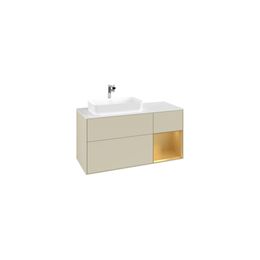 Villeroy & Boch V&B Waschtischunterschrank Finion 120cm, Pl w m, Reg re gol m, si Gr m Lac ; Villeroy & Boch (F281HFHJ)