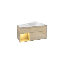 Villeroy & Boch V&B Waschtischunterschrank Wandbeleuchtung Finion 120cm, Pl wh. m, Reg gol m Lac, Oa ven ; Villeroy & Boch (GA61HFPC)