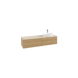 Villeroy & Boch V&B Waschtischunterschrank mit Frontstruktur -Beleuchtung Antao 160x50cm, HL, WBP-farbe botti., hon. Oa ; Villeroy & Boch (L38153HN)
