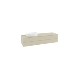 Villeroy & Boch V&B Waschtischunterschrank mit Frontstruktur -Beleuchtung Antao 160x50cm, WBP-farbe Lac, si Gr m lacquer ; Villeroy & Boch (L26110HJ)