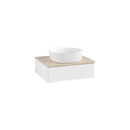 Villeroy & Boch V&B Waschtischunterschrank mit Frontstruktur Antao 60x19x50cm, WBP-farbe botti., wh. m Lac ; Villeroy & Boch (K07113MT)