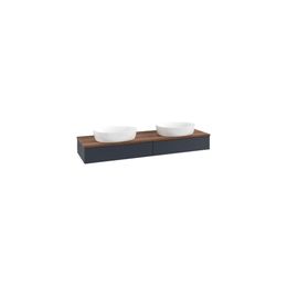 Villeroy & Boch V&B Waschtischunterschrank mit Frontstruktur Antao 160x50cm, WBP-farbe w. wal, md bl. m Lac ; Villeroy & Boch (K17112HG)