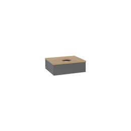 Villeroy & Boch V&B Waschtischunterschrank ohne Frontstruktur Antao 60x19x50cm, WBP hon. Oa, Anthrac. m Lac ; Villeroy & Boch (K07011GK)