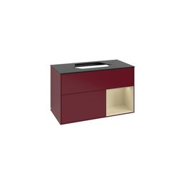 Villeroy & Boch V&B Waschtischunterschrank Finion 100, Pl bla m, Reg re si Gr m Lac, Peo m ; Villeroy & Boch (F372HJHB)