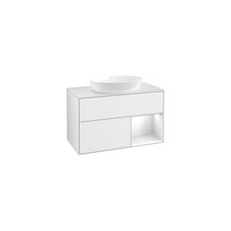 Villeroy & Boch V&B Waschtischunterschrank Wandbeleuchtung Finion 100, Pl w m, Rg glo wh. Lac, glo wh. Lac ; Villeroy & Boch (GA21GFGF)