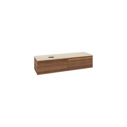 Villeroy & Boch V&B Waschtischunterschrank ohne Frontstruktur -Beleuchtung Antao 160x50cm, WBP-farbe botti., warm walnut ; Villeroy & Boch (L37013HM)