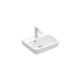 Villeroy & Boch V&B Handwaschbecken O.NOVO 50x37cm, eck, m HL, m &Uuml;L, wei&szlig; C-plus ; Villeroy & Boch (434450R1)