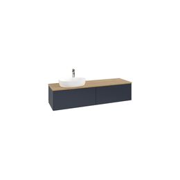 Villeroy & Boch V&B Waschtischunterschrank ohne Frontstruktur -Beleuchtung Antao 160x50cm, HL, WBP hon. Oa, md bl. m Lac ; Villeroy & Boch (L37051HG)