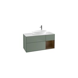 Villeroy & Boch V&B Waschtischunterschrank Wandbeleuchtung Finion 120cm, Pl wh. m, Reg wal ven, Oli. m Lac ; Villeroy & Boch (G951GNGM)