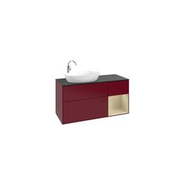 Villeroy & Boch V&B Waschtischunterschrank Finion 120cm, Pl bla m, Reg si Gr m Lac, Peo m ; Villeroy & Boch (F932HJHB)