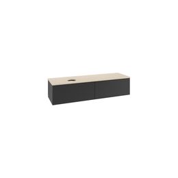 Villeroy & Boch V&B Waschtischunterschrank mit Frontstruktur -Beleuchtung Antao 160x50cm, WBP-farbe botti., bla m Lac ; Villeroy & Boch (L37113PD)