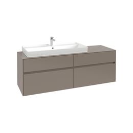 Villeroy & Boch V&B Waschtischunterschrank Collaro 160x54,8x50cm, Waschtisch links, gaphite ; Villeroy & Boch (C02900VR)