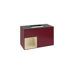 Villeroy & Boch V&B Waschtischunterschrank Finion 100, Pl bla m, Reg li si Gr m Lac, Peo m ; Villeroy & Boch (F362HJHB)