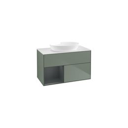 Villeroy & Boch V&B Waschtischunterschrank Wandbeleuchtung Finion 100, Pl wh. m, Reg md m Lac, Oli. m Lac ; Villeroy & Boch (GA11HGGM)