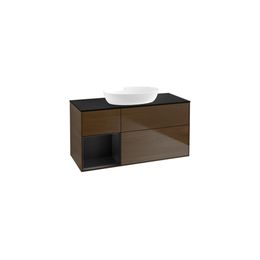 Villeroy & Boch V&B Waschtischunterschrank Wandbeleuchtung Finion 120cm, Pl bla m, Reg bla m Lac, wal ven ; Villeroy & Boch (GA62PDGN)