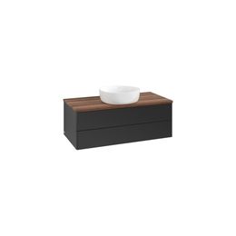 Villeroy & Boch V&B Waschtischunterschrank ohne Frontstruktur Antao 100x36x50cm, WBP-farbe w. wal, bla m Lac ; Villeroy & Boch (K20012PD)