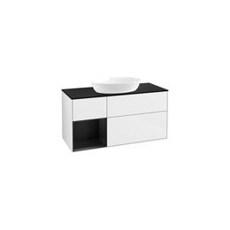 Villeroy & Boch V&B Waschtischunterschrank Wandbeleuchtung Finion 120cm, Pl b m, Rg bla m Lac, glo wh. Lac ; Villeroy & Boch (GA62PDGF)