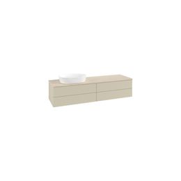 Villeroy & Boch V&B Waschtischunterschrank mit Frontstruktur -Beleuchtung Antao 160x50cm, WBP-farbe botti., si Gr m Lac ; Villeroy & Boch (L26113HJ)