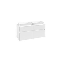 Villeroy & Boch V&B Waschtischunterschrank Collaro 120x54,8x50cm, f 2 WT, LED 8,8W, wh. ma ; Villeroy & Boch (C115B0MS)