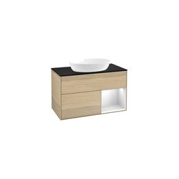 Villeroy & Boch V&B Waschtischunterschrank Wandbeleuchtung Finion 100, Pl bla m, Reg wh. m Lac, Oa ven ; Villeroy & Boch (GA22MTPC)