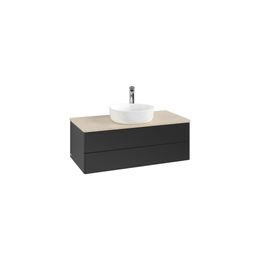 Villeroy & Boch V&B Waschtischunterschrank ohne Frontstruktur Antao 100x36x50cm, HL, WBP botti., bla m Lac ; Villeroy & Boch (K20053PD)