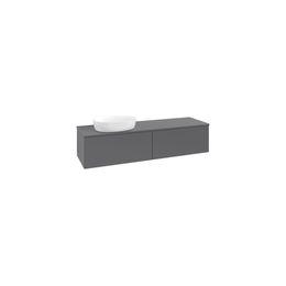 Villeroy & Boch V&B Waschtischunterschrank ohne Frontstruktur -Beleuchtung Antao 160x50cm, WBP-farbe Lac, Anthrac. m Lac ; Villeroy & Boch (L37010GK)