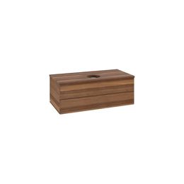 Villeroy & Boch V&B Waschtischunterschrank ohne Frontstruktur -Beleuchtung Antao 100x36x50cm, WBP-farbe w. wal, w. walnut ; Villeroy & Boch (L20012HM)