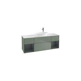 Villeroy & Boch V&B Waschtischunterschrank Finion 160cm, Pl w m, Reg md m Lac, Oli. m Lac ; Villeroy & Boch (F981HGGM)