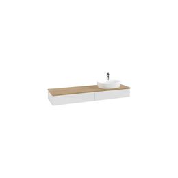 Villeroy & Boch V&B Waschtischunterschrank ohne Frontstruktur -Beleuchtung Antao 160x50cm, HL, WBP hon. Oa, glo wh. Lac ; Villeroy & Boch (L16051GF)