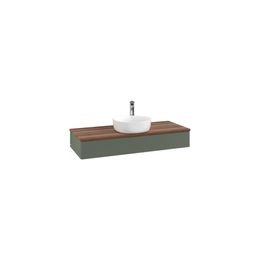 Villeroy & Boch V&B Waschtischunterschrank mit Frontstruktur, mit Beleuchtung Antao 120x19x50cm, HL, WBP w wa, le gre. m Lac ; Villeroy & Boch (L10152HL)