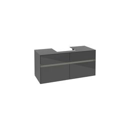 Villeroy & Boch V&B Waschtischunterschrank Collaro 120x54,8x50cm, WT mi, LED 8,8 W, glo Gr ; Villeroy & Boch (C070B0FP)