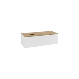 Villeroy & Boch V&B Waschtischunterschrank mit Frontstruktur, mit Beleuchtung Antao 120x36x50cm, WBP hon. Oa, glo wh. Lac ; Villeroy & Boch (L33111GF)