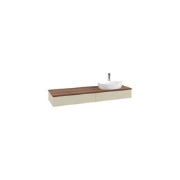 Villeroy & Boch V&B Waschtischunterschrank mit Frontstruktur -Beleuchtung Antao 160x50cm, HL, WBP w. wal, si Gr m Lac ; Villeroy & Boch (L16152HJ)