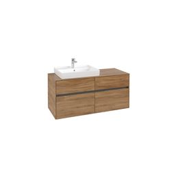 Villeroy & Boch V&B Waschtischunterschrank Collaro 120x54,8x50cm, WT links, kansas oak ; Villeroy & Boch (C08200RH)