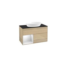 Villeroy & Boch V&B Waschtischunterschrank Wandbeleuchtung Finion 100, Pl bla m, Reg wh. m Lac, Oa ven ; Villeroy & Boch (GA12MTPC)