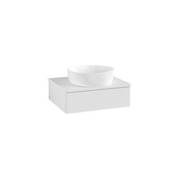 Villeroy & Boch V&B Waschtischunterschrank mit Frontstruktur Antao 60x19x50cm, WBP-farbe Lac, glo wh. Lac ; Villeroy & Boch (K07110GF)