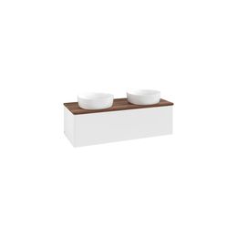 Villeroy & Boch V&B Waschtischunterschrank ohne Frontstruktur Antao 120x36x50cm, WBP-farbe w. wal, wh. m Lac ; Villeroy & Boch (K35012MT)