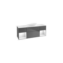 Villeroy & Boch V&B Waschtischunterschrank Wandbeleuchtung Finion 160cm, Pl w m, Rg g wh. Lac, Anthrac. m ; Villeroy & Boch (GD01GFGK)