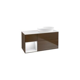 Villeroy & Boch V&B Waschtischunterschrank Wandbeleuchtung Finion 120cm, Pl w m, Reg glo wh. Lac, wal ven ; Villeroy & Boch (GA41GFGN)