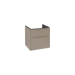 Villeroy & Boch V&B Waschtischunterschrank Subway 3.0 57,2x57,6x47,8cm, m LED/Gr monochr, Tau ; Villeroy & Boch (C578L2VM)
