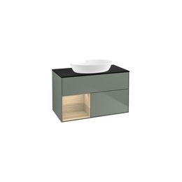 Villeroy & Boch V&B Waschtischunterschrank Wandbeleuchtung Finion 100, Pl bla m, Reg Oa ven, Oli. m Lac ; Villeroy & Boch (GA12PCGM)