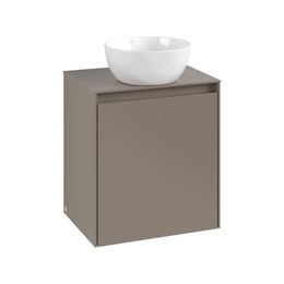 Villeroy & Boch V&B Waschtischunterschrank Anschl Scharn. li Collaro 50x54,8x38cm, WT mittig, wine red ; Villeroy & Boch (C14900AH)