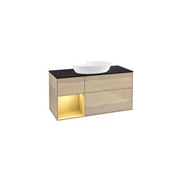Villeroy & Boch V&B Waschtischunterschrank Wandbeleuchtung Finion 120cm, Pl bla m, Reg gol m Lac, Oa ven ; Villeroy & Boch (GA62HFPC)
