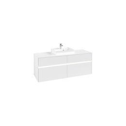 Villeroy & Boch V&B Waschtischunterschrank Collaro 140x54,8x50cm, WT mi, LED 10 W, wh. ma ; Villeroy & Boch (C073B0MS)