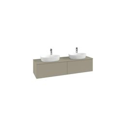 Villeroy & Boch V&B Waschtischunterschrank ohne Frontstruktur Antao 160x50cm, HL, WBP Lac, lea gre. m Lac ; Villeroy & Boch (K39050HL)